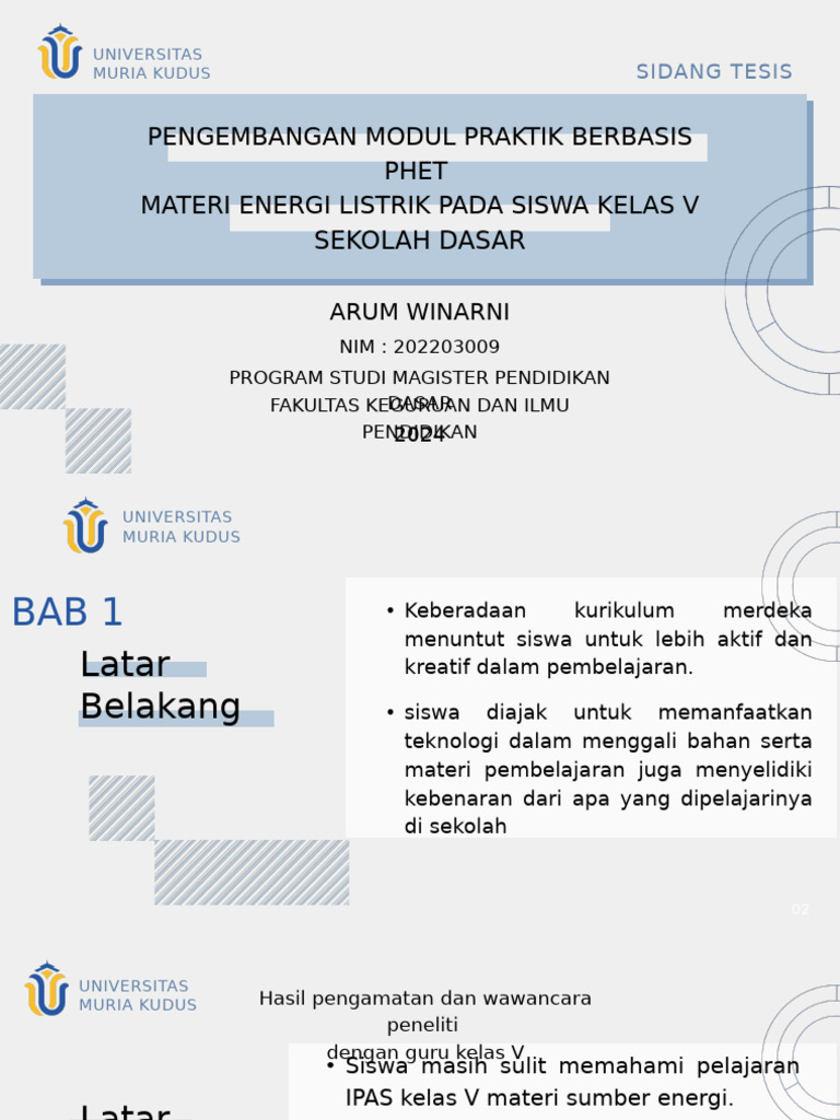 Ppt Sidang Tesis_arum Winarni_202203009 | PDF
