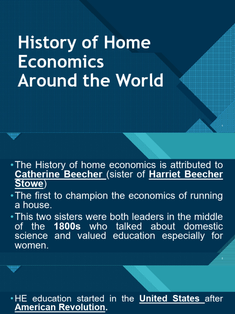 History of Home Economics Education | PDF | Home Economics | Economics