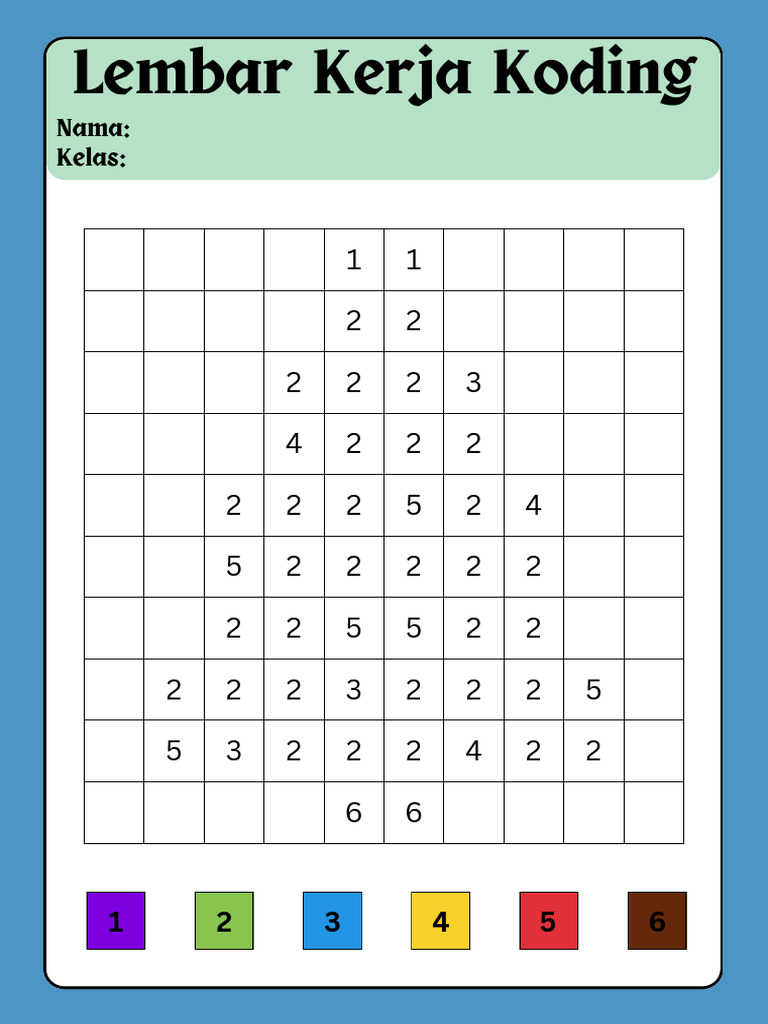 Lembar Kerja Koding Kelas 4B | PDF