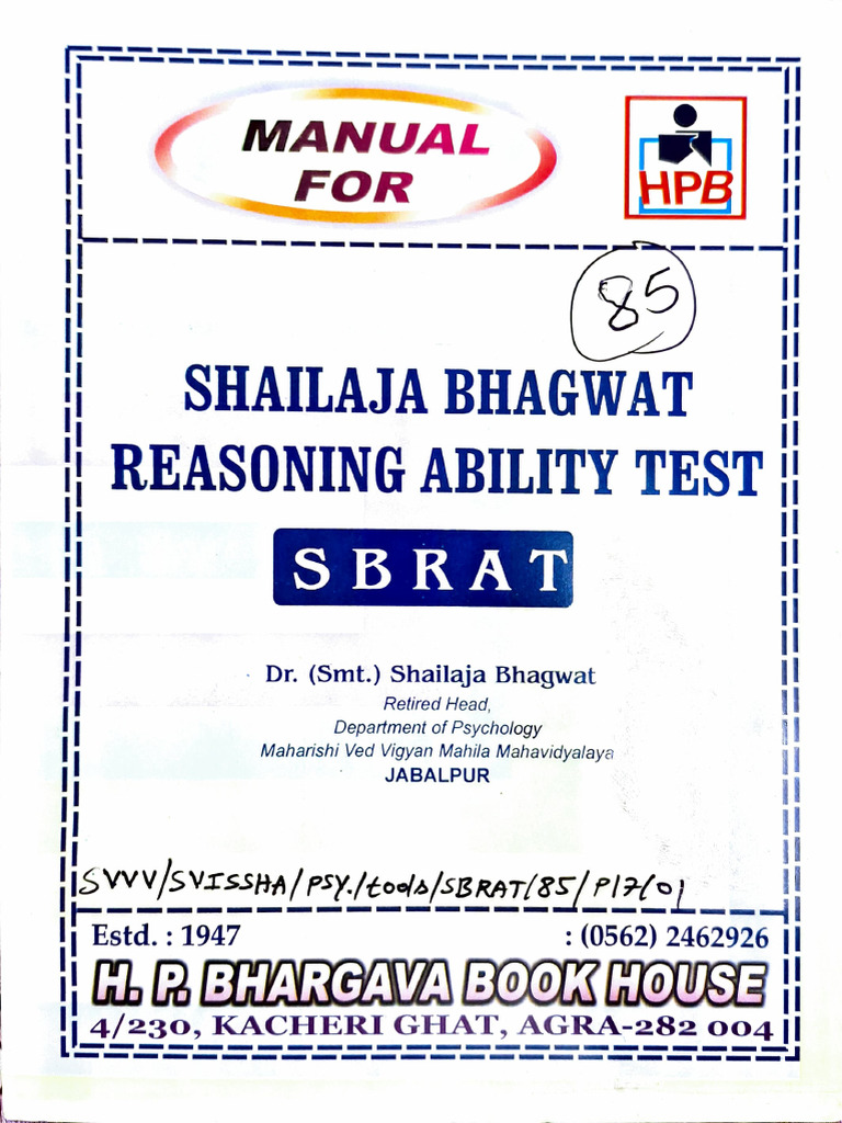 Reasoning Ability Test - Manual | PDF | Argument | Logic