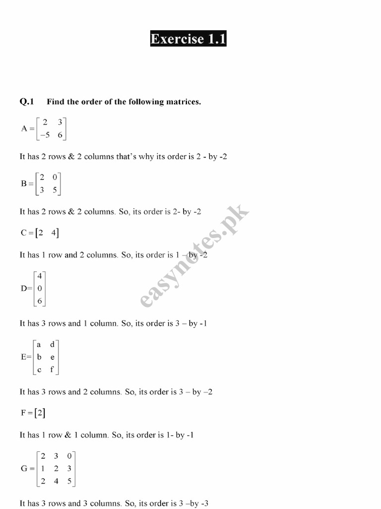 9th Class Math Notes Chapter 1 | PDF