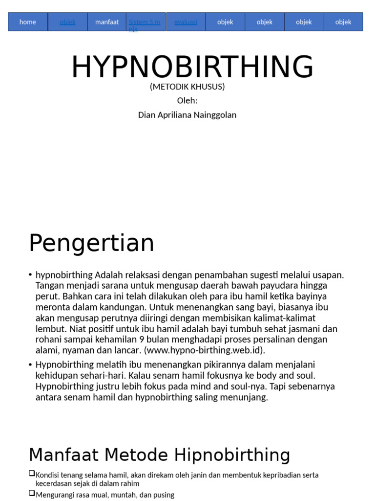 Hypno Birthing | PDF
