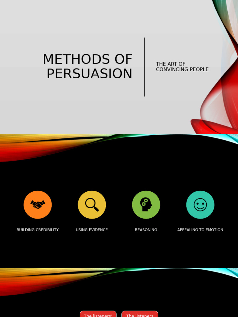 Pub. Speak - Methods of Persuasion | PDF | Persuasion | Credibility