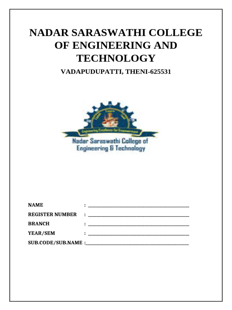 Lab Front Page (EEE) | PDF