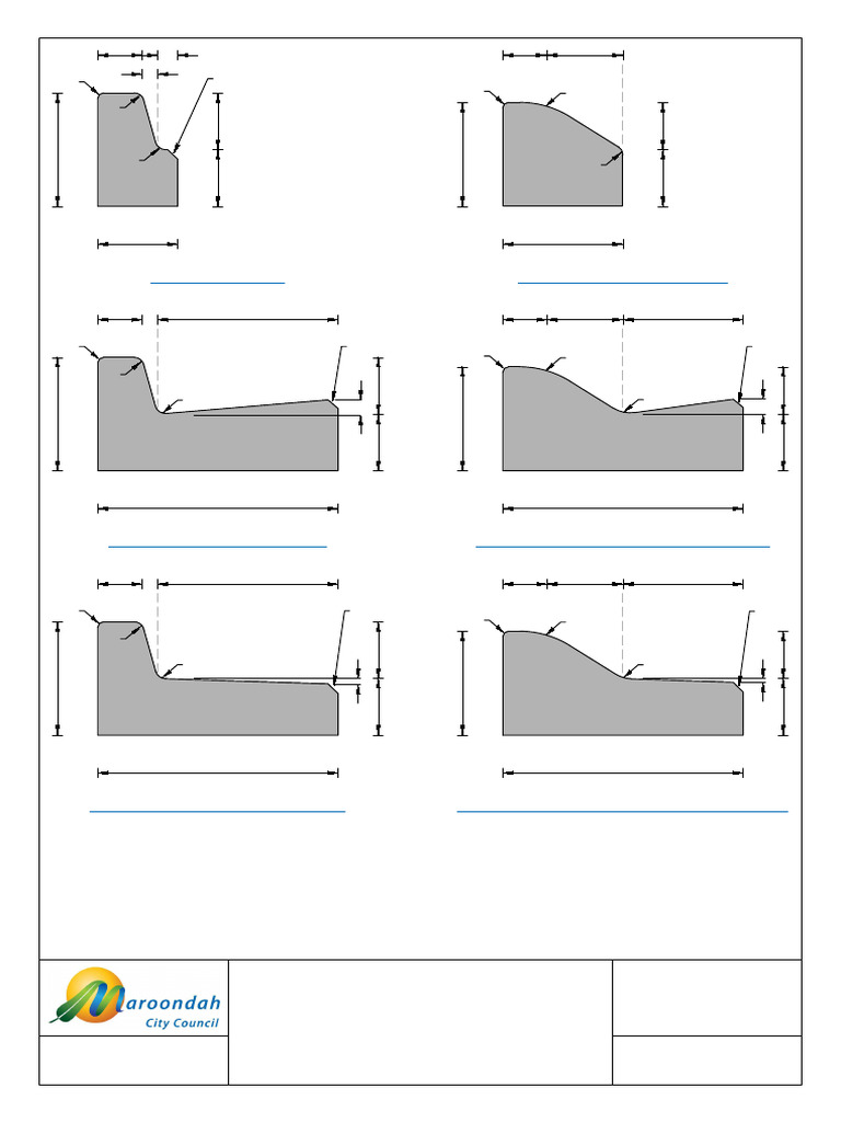 Victoria Kerb Profiles Standards | PDF | Road Infrastructure ...