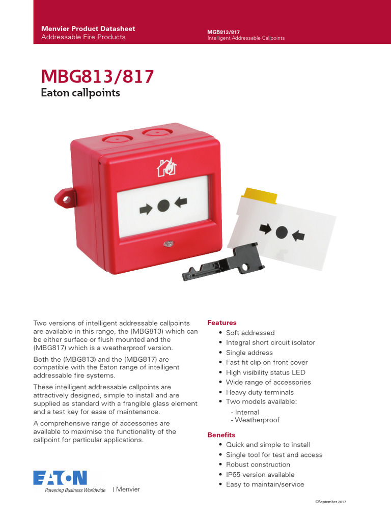 MBG813 Intelligent Addressable Callpoints | PDF | Computer Engineering ...