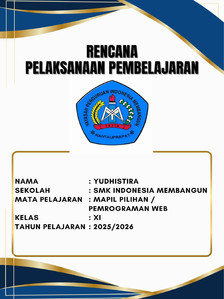 RPP Mapil Web Kelas Xi | PDF
