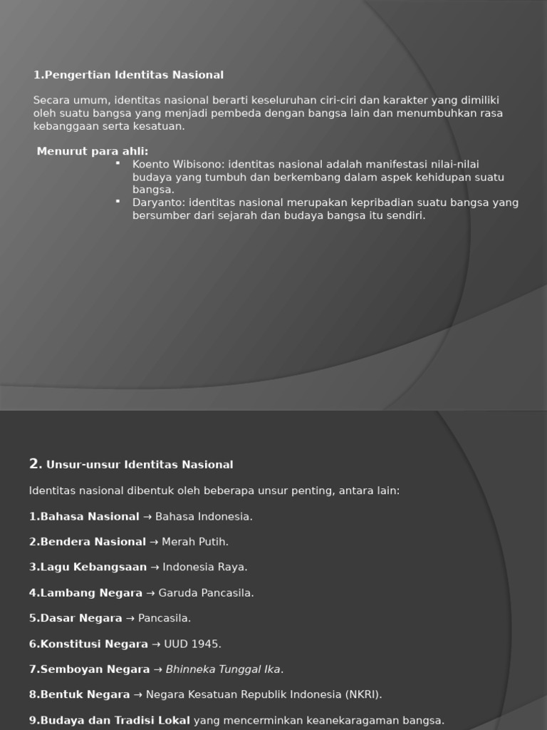 identitas nasional | PDF