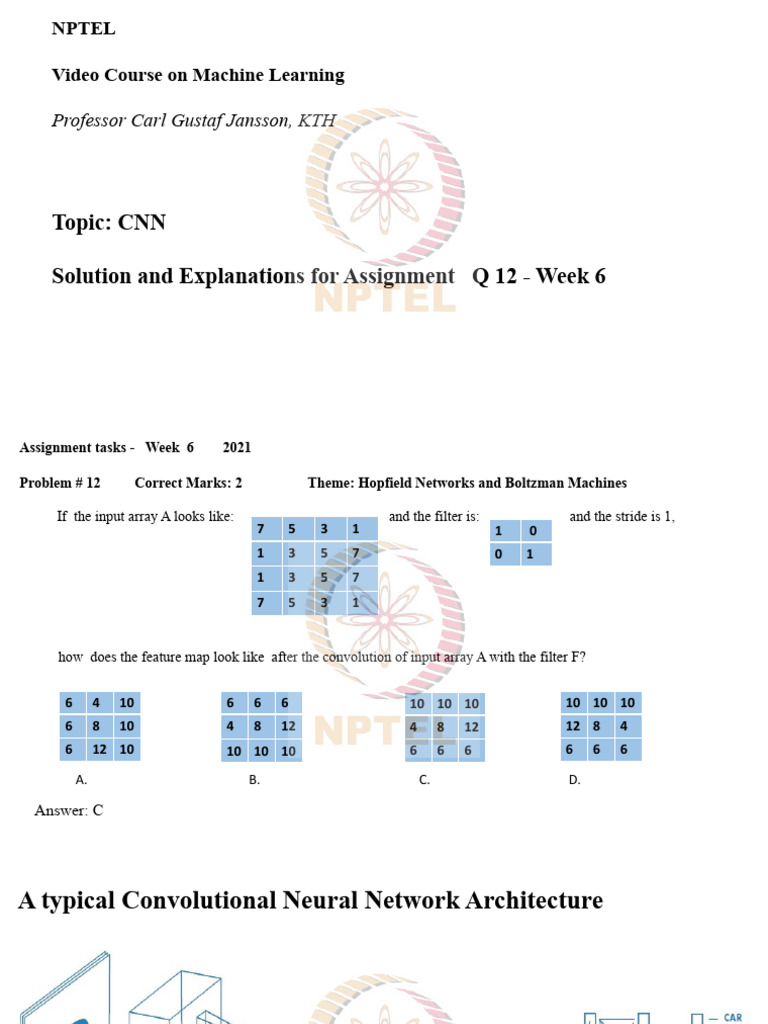 Task On CNN Sliding Matrix | PDF | Matrix (Mathematics) | Computer ...