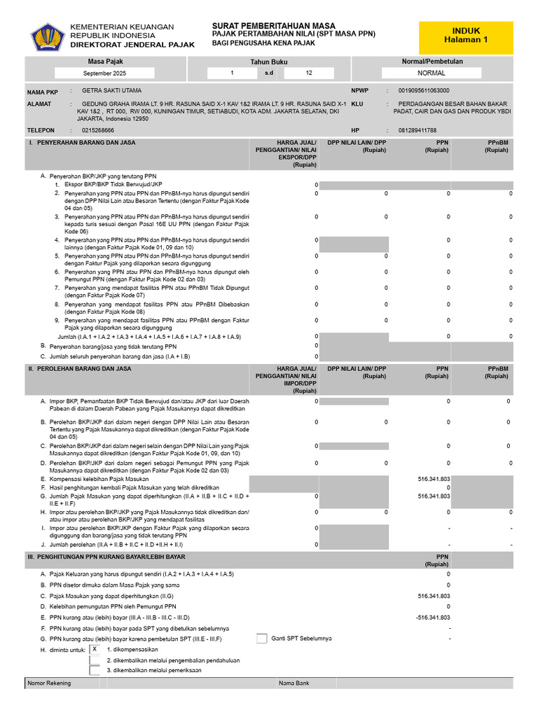 M 03-DOC008-Normal VAT Return Id-Fo-Xsl DN2025638971459199356945000 | PDF