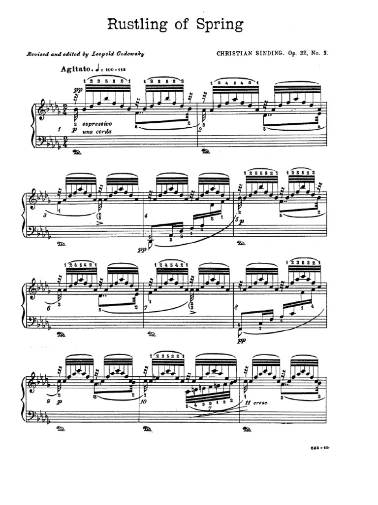 Sinding's Rustle of Spring, Op. 32 No. 3 | PDF