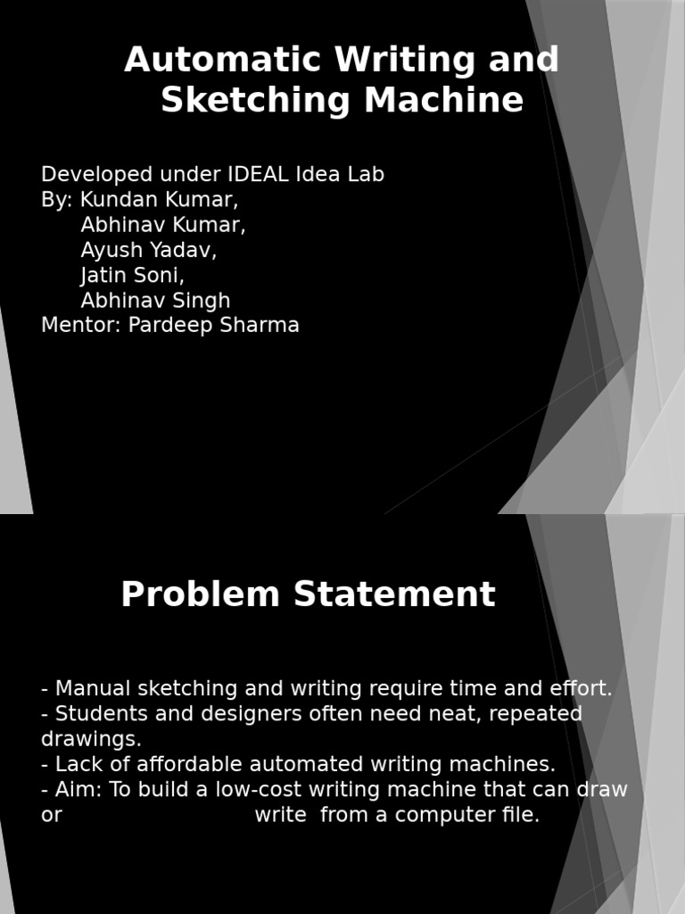 Automatic Writing And Sketching Machine 1 Pdf