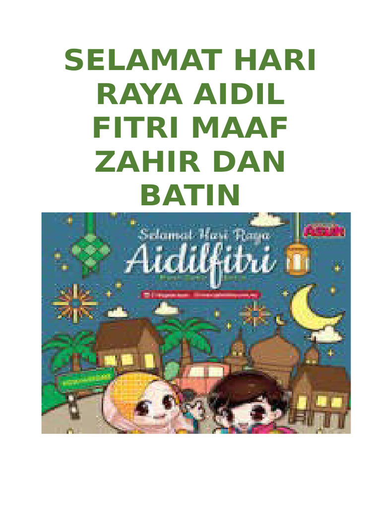 Homework Arisya - Portfolio Hari Raya | PDF