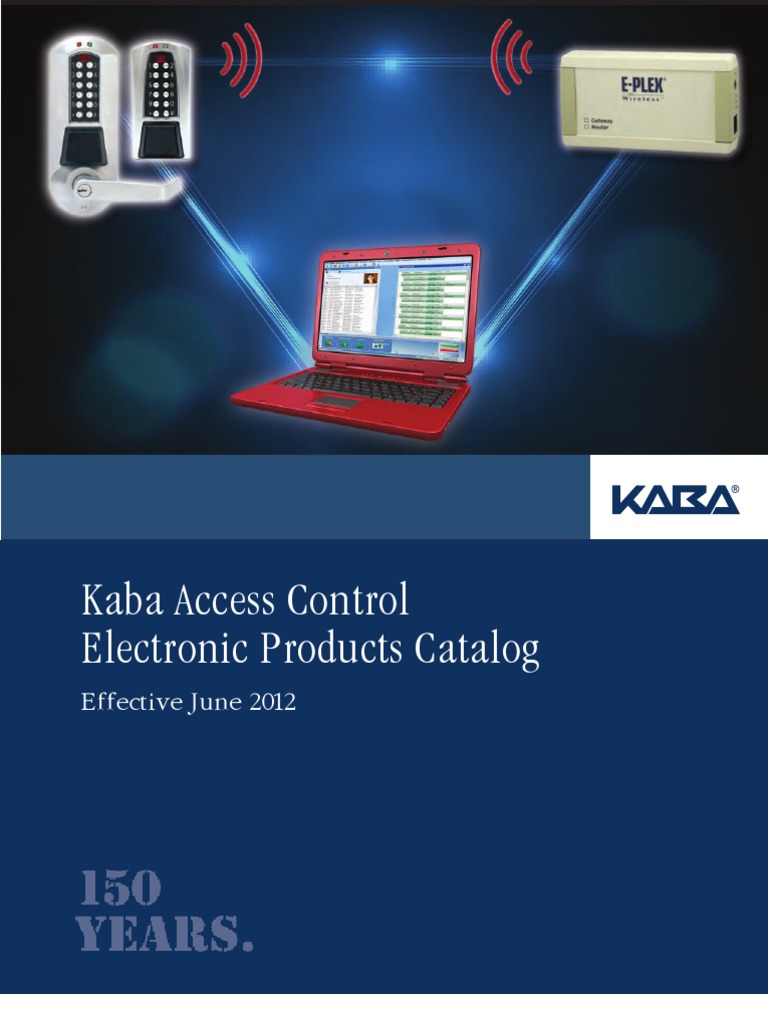 Kaba e Plex Electronic Access Control Catalog | Lock (Security Device ...
