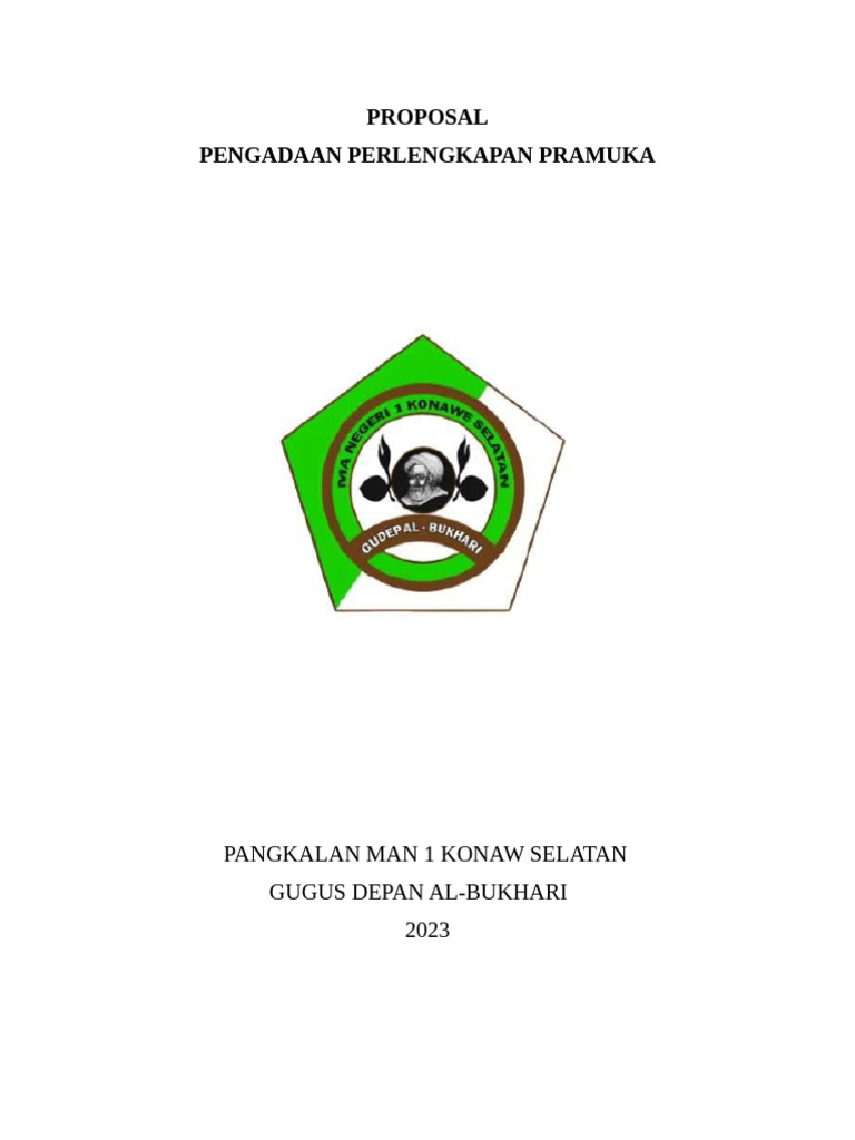 Proposal Pengadaan Perlengkapan Pramuka | PDF