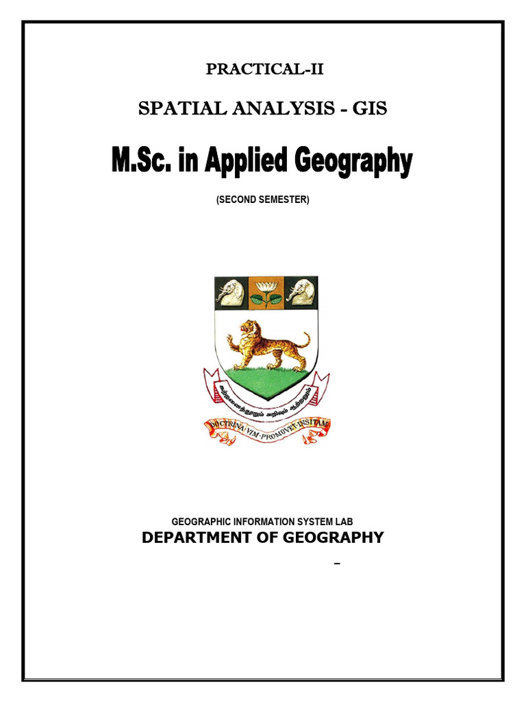 GIS Spatial Analysis Practical Guide | PDF | Arc Gis | Geographic ...