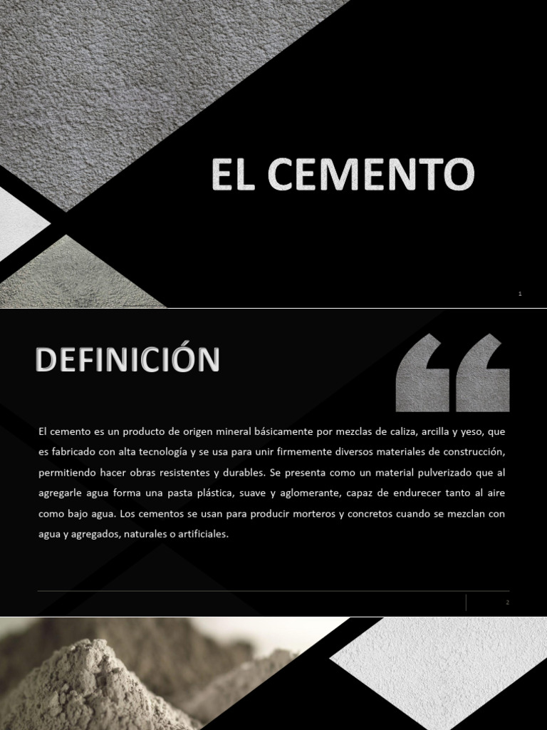 Tipos y Propiedades del Cemento Portland | PDF | Hormigón | Cemento