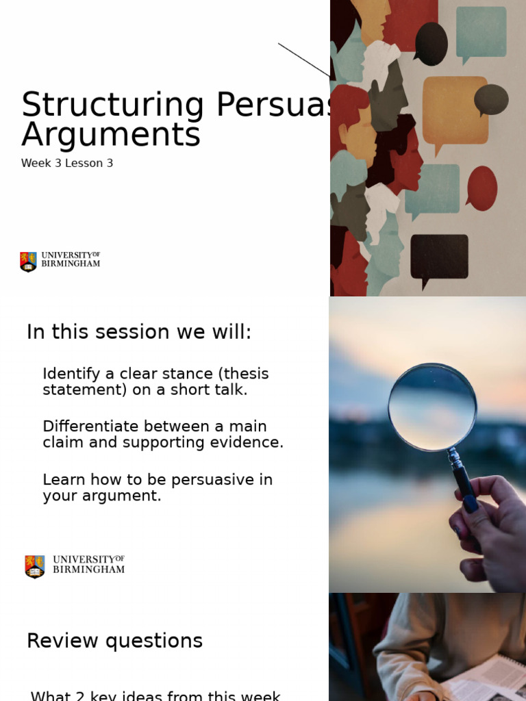 S1+W3 3+Structuring+Persuasive+Arguments+ (Student+Version) | PDF ...