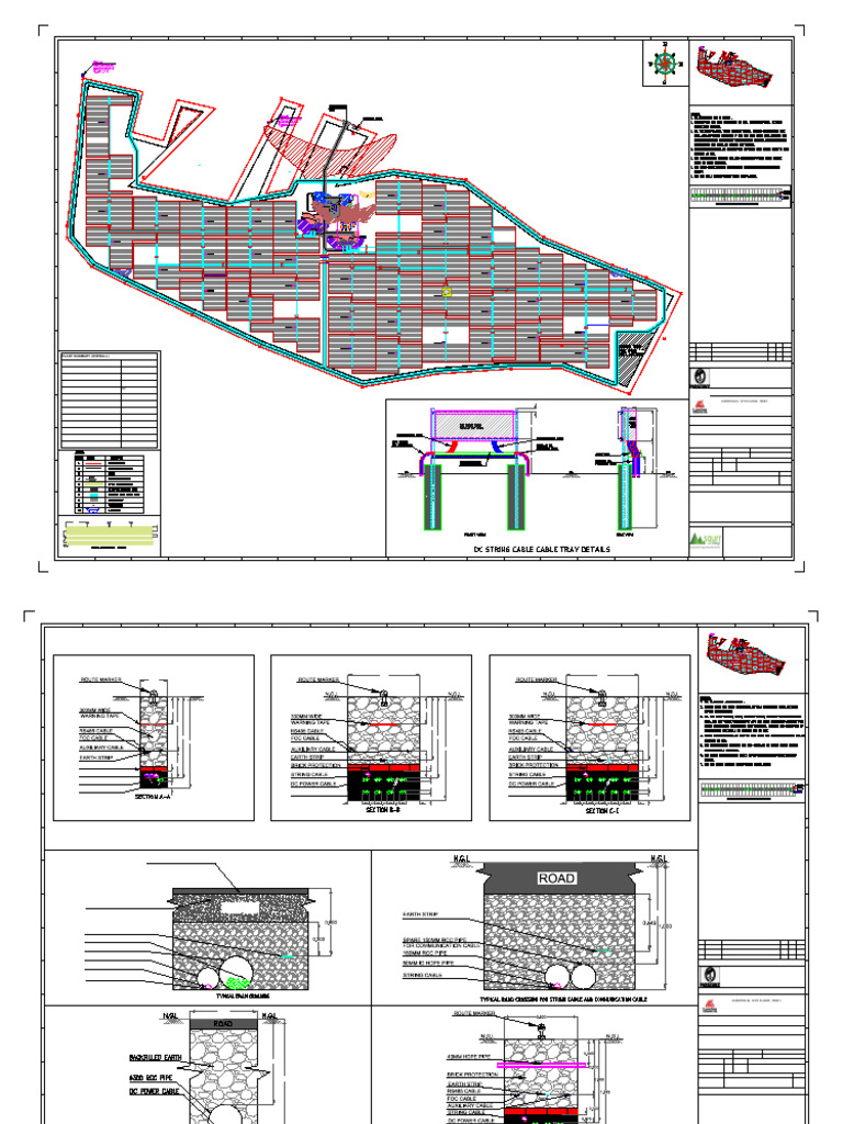 10MW Solar PV Plant Cable Layout | PDF | Energy And The Environment ...