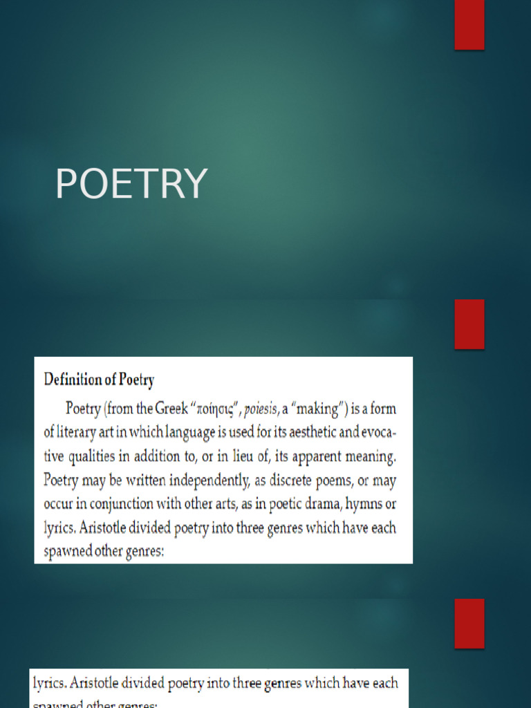 POETRY | PDF