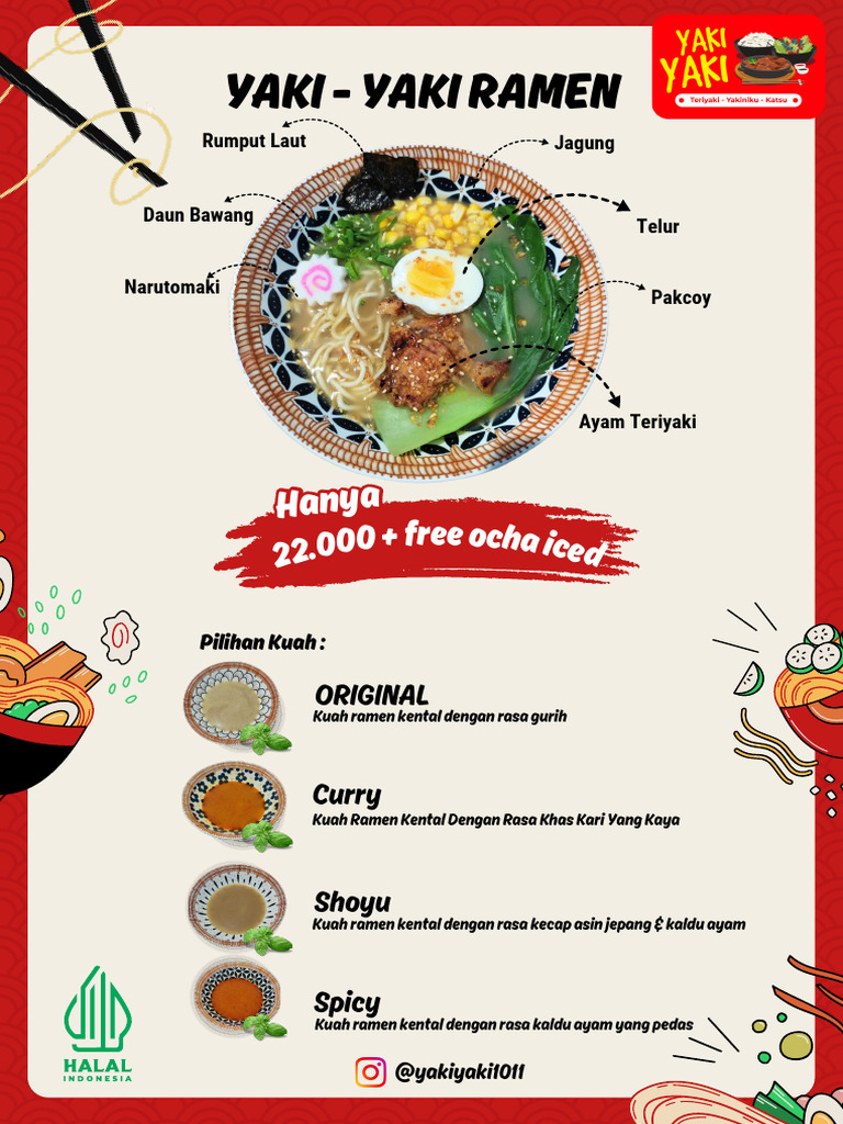 Menu Ramen Yaki Yaki | PDF
