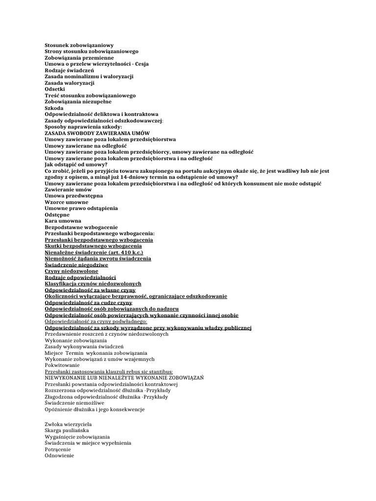 Zobowiazania - Kopia | PDF