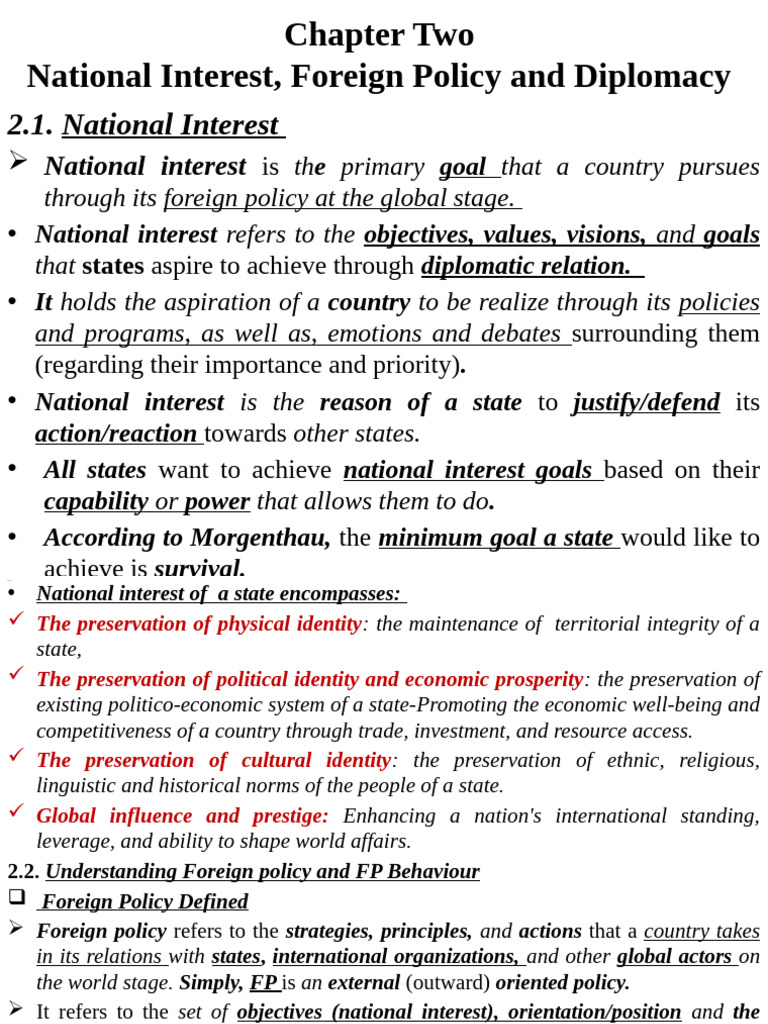 Chapter Two-GT Course Delivery | PDF | Diplomacy | Foreign Policy