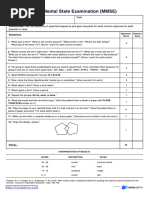 Mini-Mental State Exam Guidelines | PDF | Question | Mental Processes