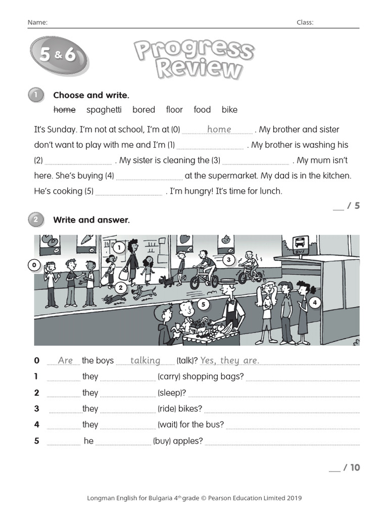 Longman English 4th Grade Workbook | PDF