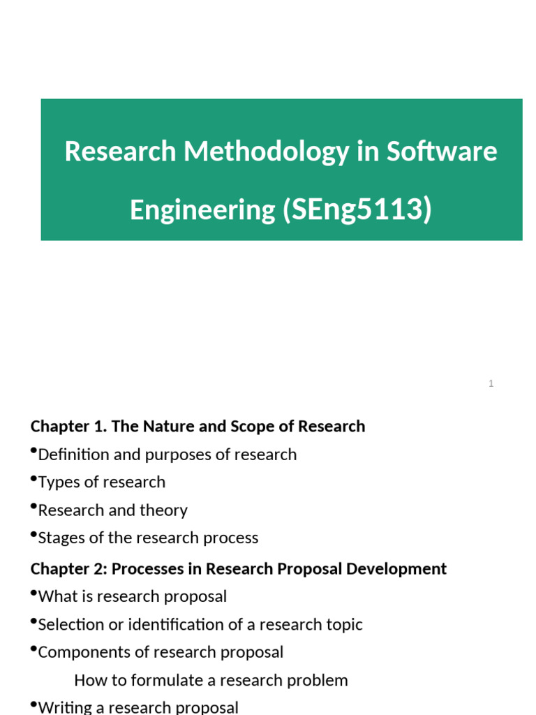 Chapter 1 The Nature and Scope of Research | PDF | Theory | Scientific Method