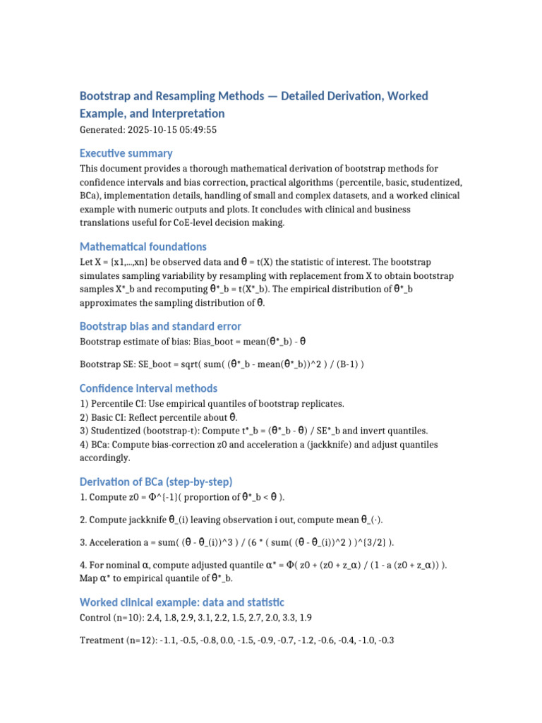 Bootstrap Resampling CI Bias Correction Full Appendix | PDF | Resampling (Statistics ...