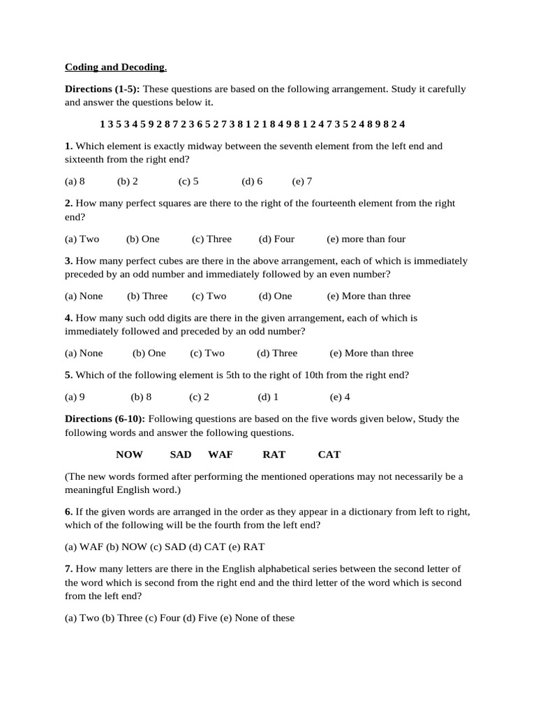 Coding and Decoding Class | PDF | Alphabet | English Language