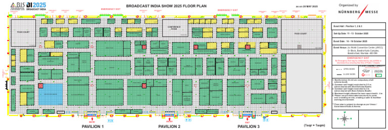 Broadcast India Show 2025 Floor Plan | PDF