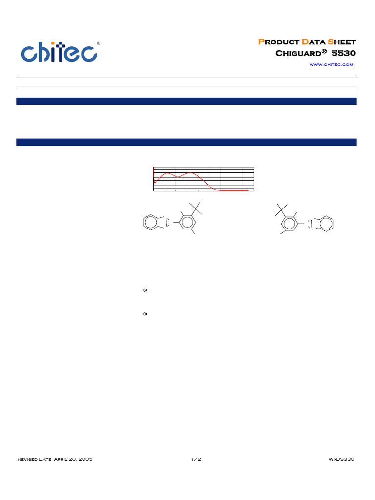 Chiguard 5530 - Light Stabiliser | PDF | Ultraviolet | Electrodynamics