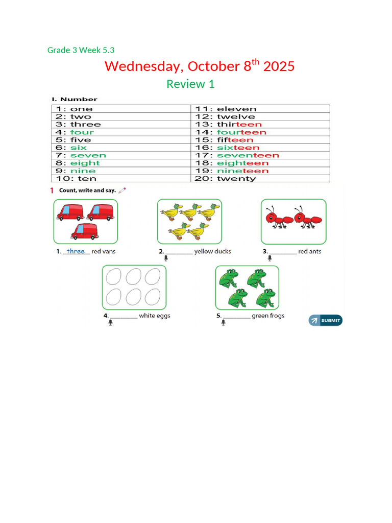Grade 3 Week 5.3 | PDF