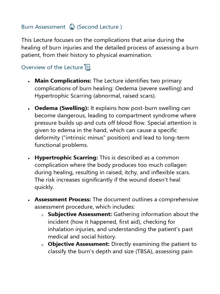 Burn Assessment | PDF