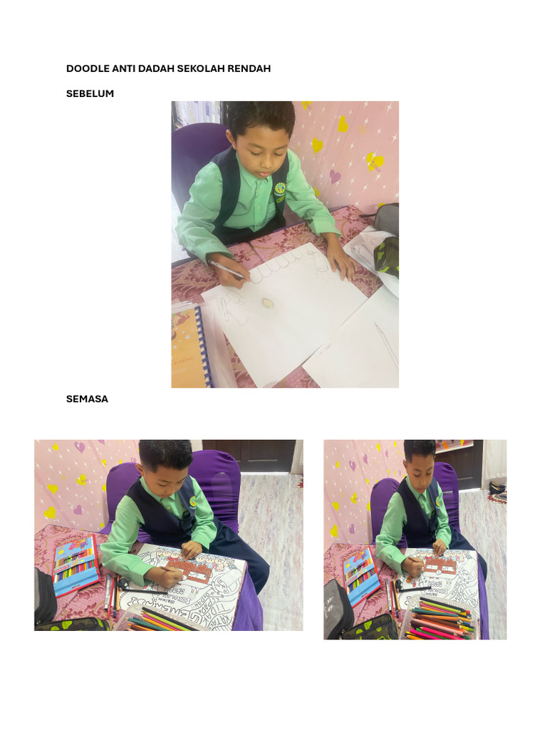 Doodle Anti Dadah Sekolah Rendah | PDF