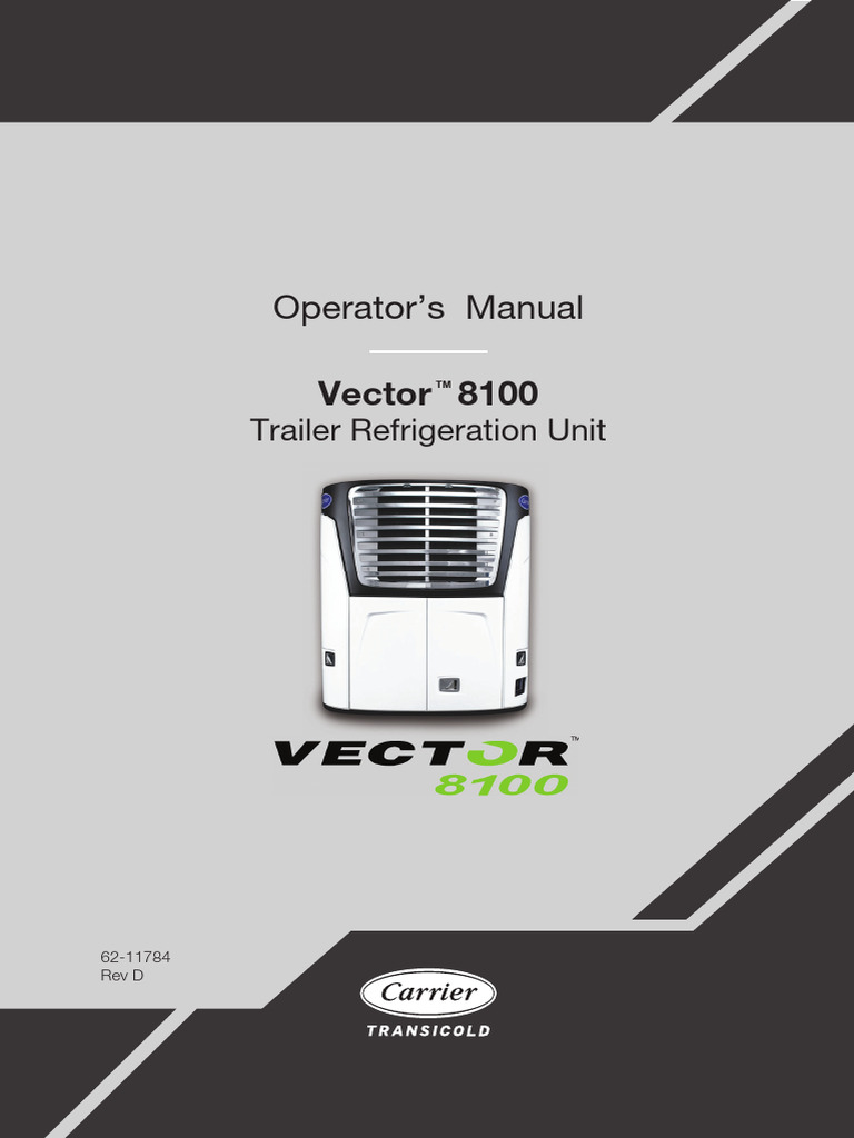 Vector 8100 Refrigeration Unit Manual | PDF