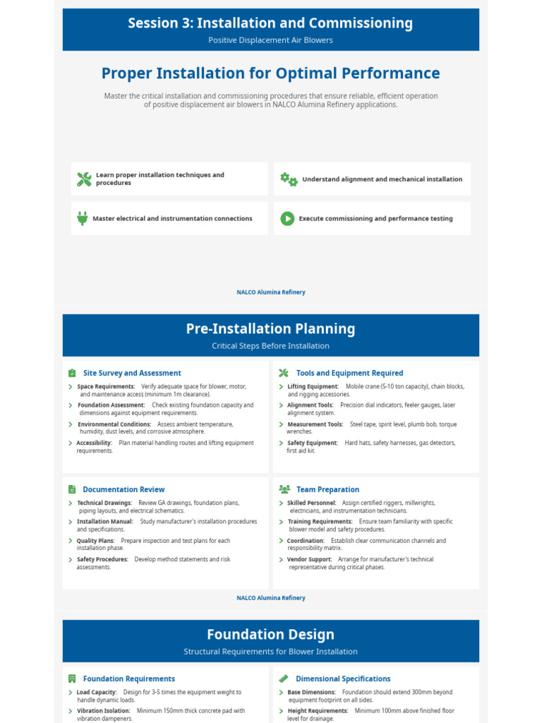 Positive Displacement Blower Installation Guide | PDF | Pipe (Fluid ...