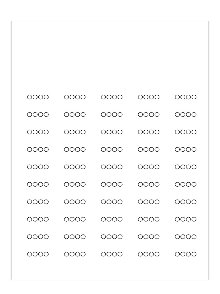 SSC OMR Sheet 2025 Bangla | PDF