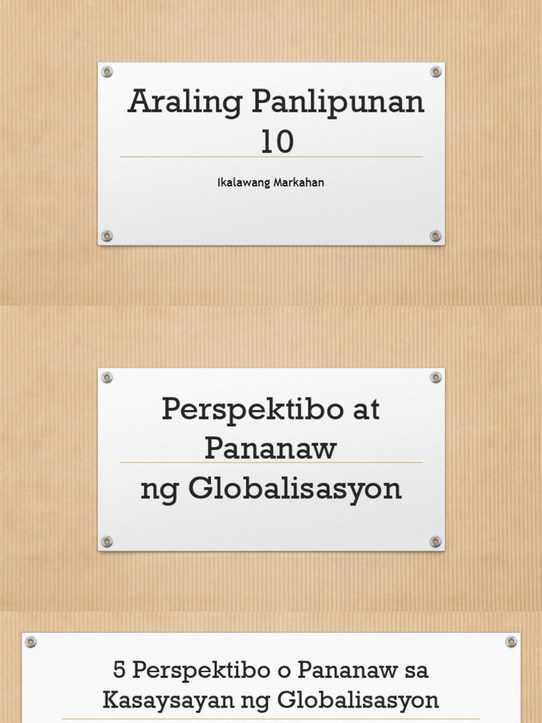 Perspektibo at Pananaw | PDF