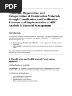 ABC Classification of Construction Materials | PDF | Technology ...
