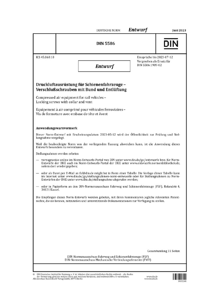 Din 5586 | PDF