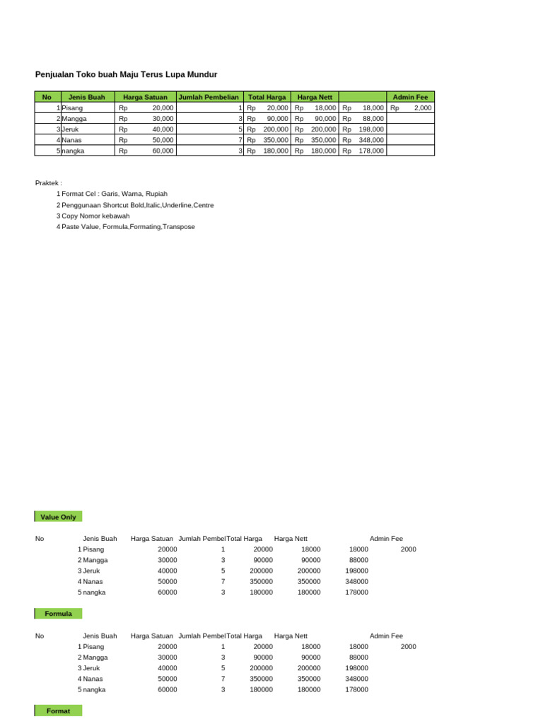 Latihan Praktek Union - Day1 | PDF