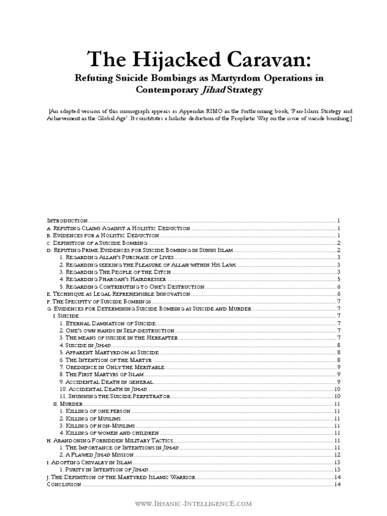 The Hijacked Caravan | PDF | Suicide Attack | Jihad