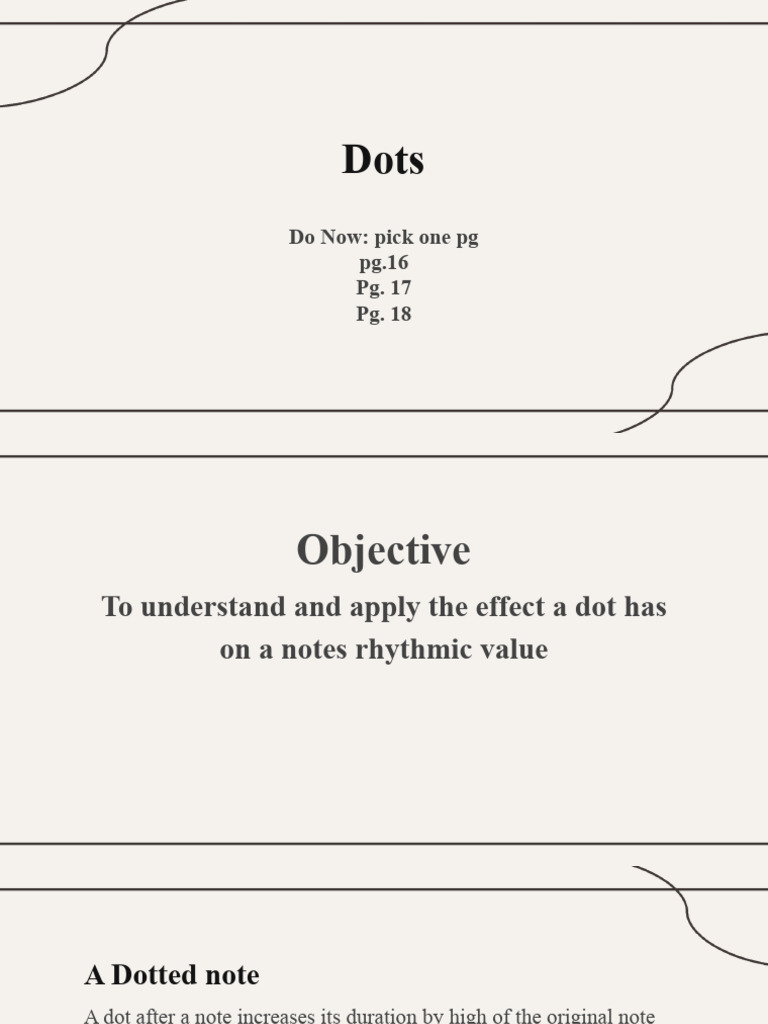 Understanding Dotted Note Values | PDF