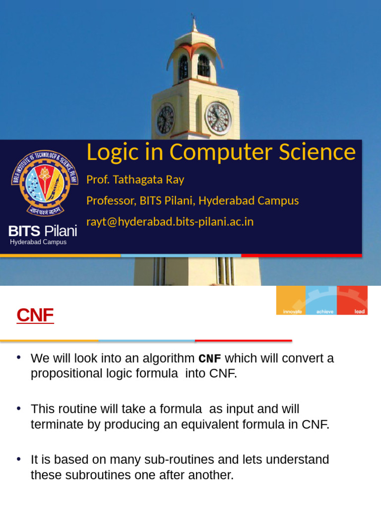 CNF Conversion and Horn Formulas Guide | PDF | Logic | Theorem