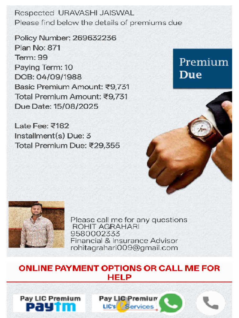 Premium Due Details | PDF