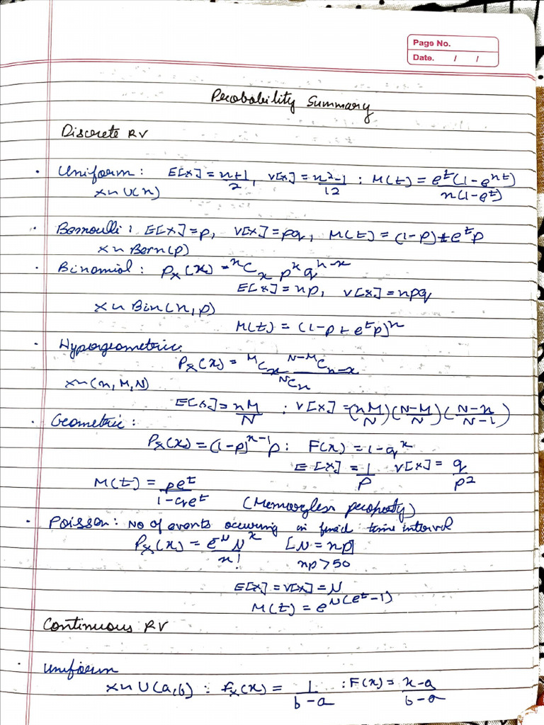 Formula Sheet | PDF