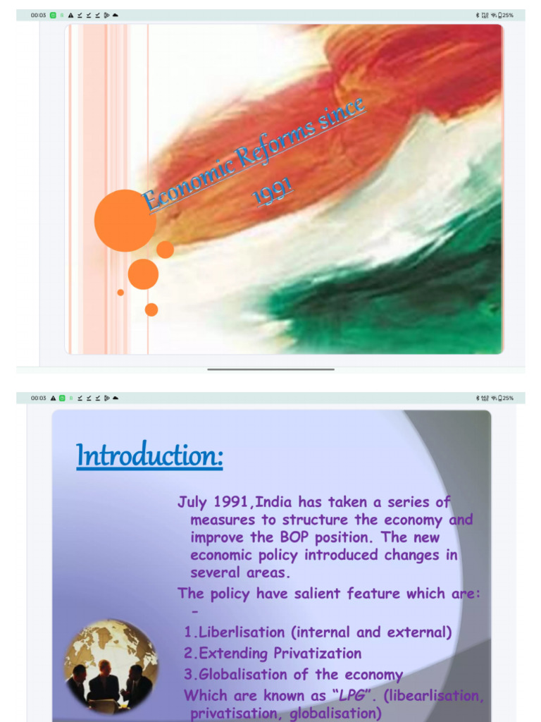 Economic Reforms Since 1991 | PDF